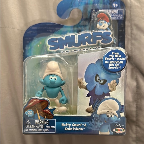 Toys | Smurfs Hefty Smurf Smurfstorm Figure Set | Poshmark
